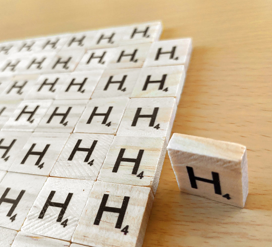 Wooden Scrabble Tiles Letter H for Scrapbooking Handcraft Arts & Crafts ...