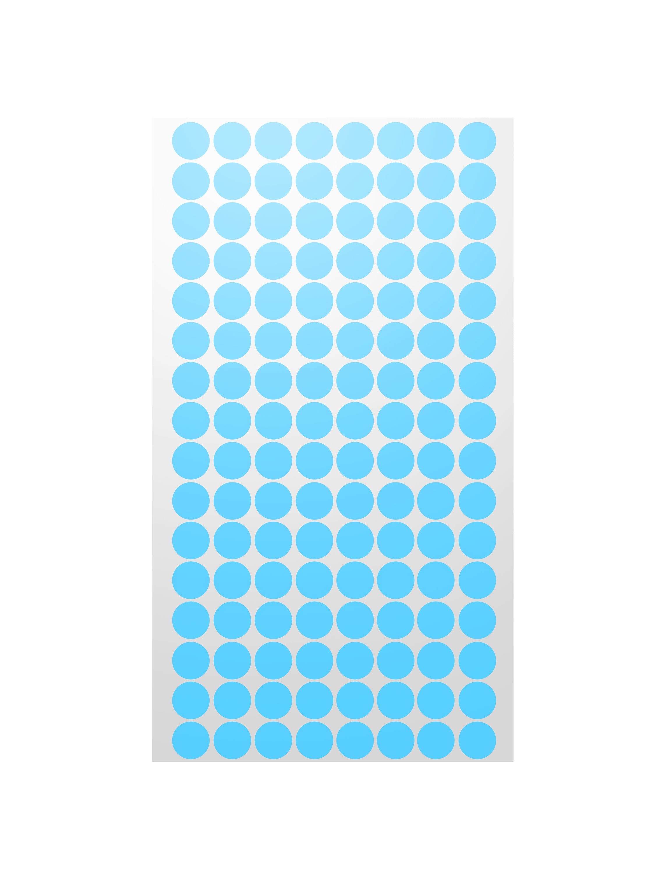 15mm Sky Blue Sticker Dots Adhesive Round Labels Circular Spot ...