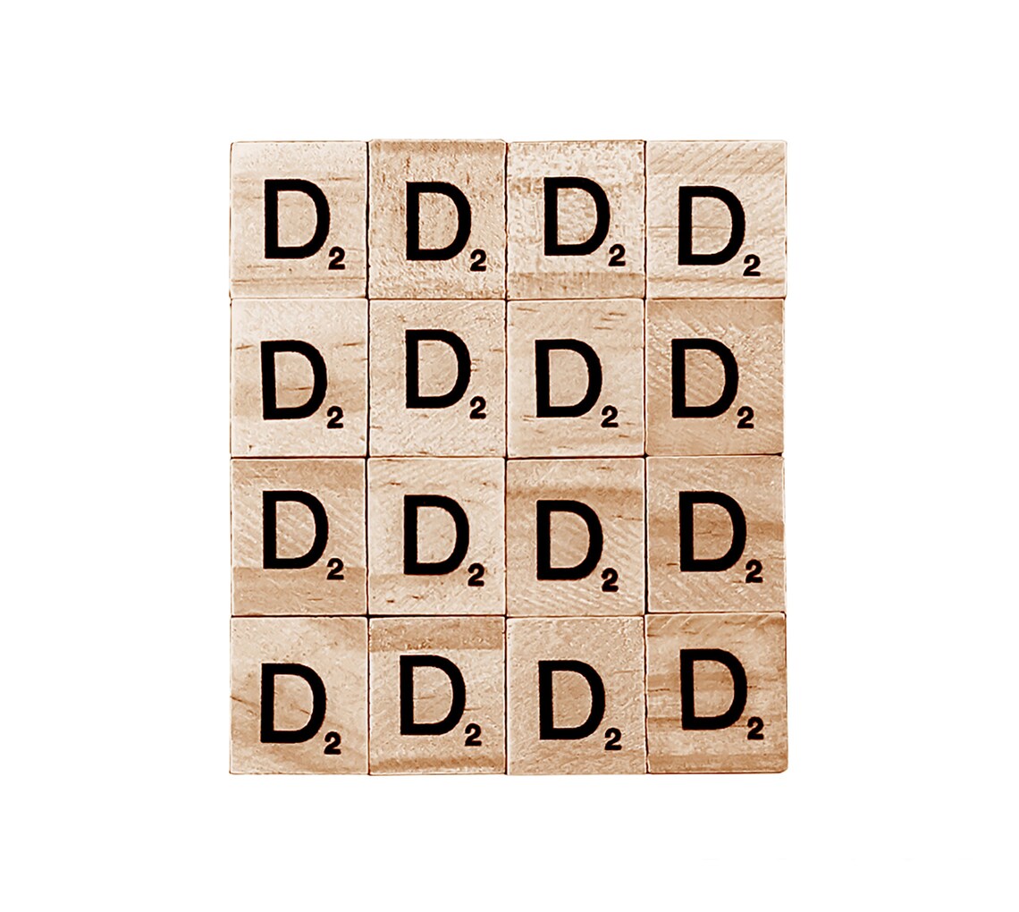 Wooden Scrabble Tiles Letter D for Scrapbooking Handcraft Arts & Crafts ...