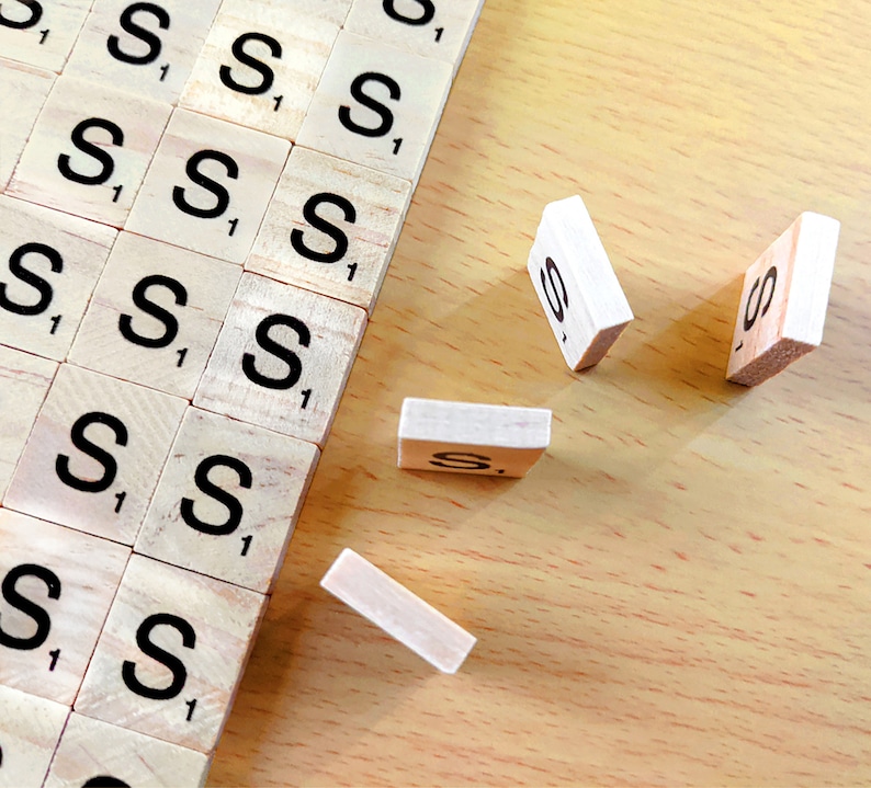Wooden Scrabble Tiles Letter S for Scrapbooking Handcraft Arts & Crafts ...