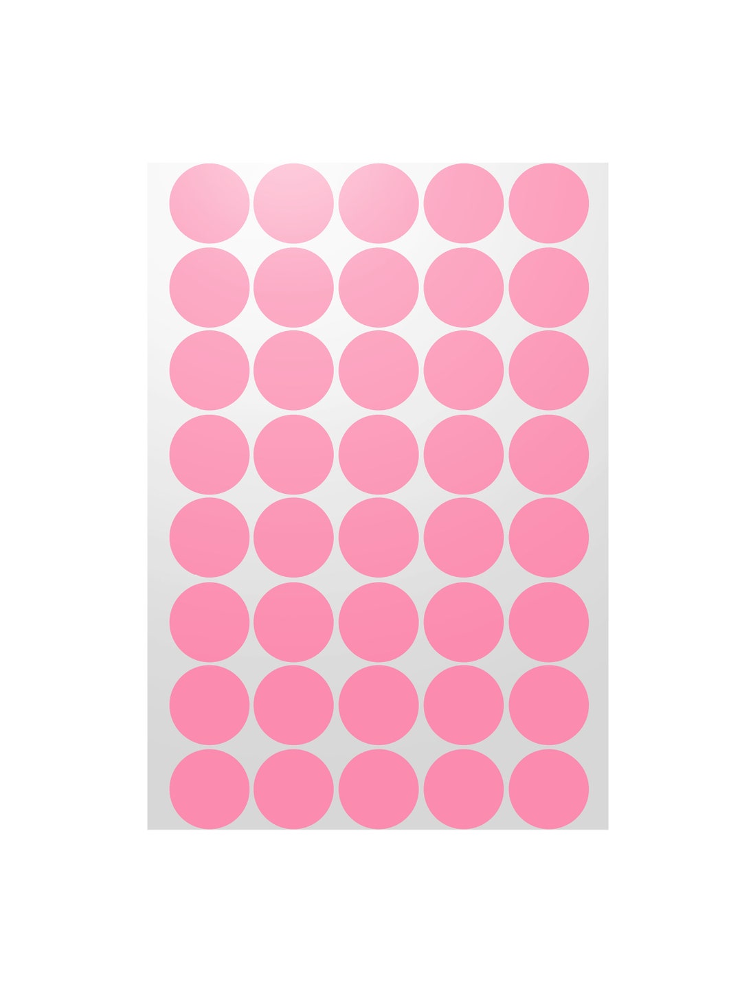 25mm Pink Sticker Dots Adhesive Round Labels Circular Spot Scrapbook - Etsy