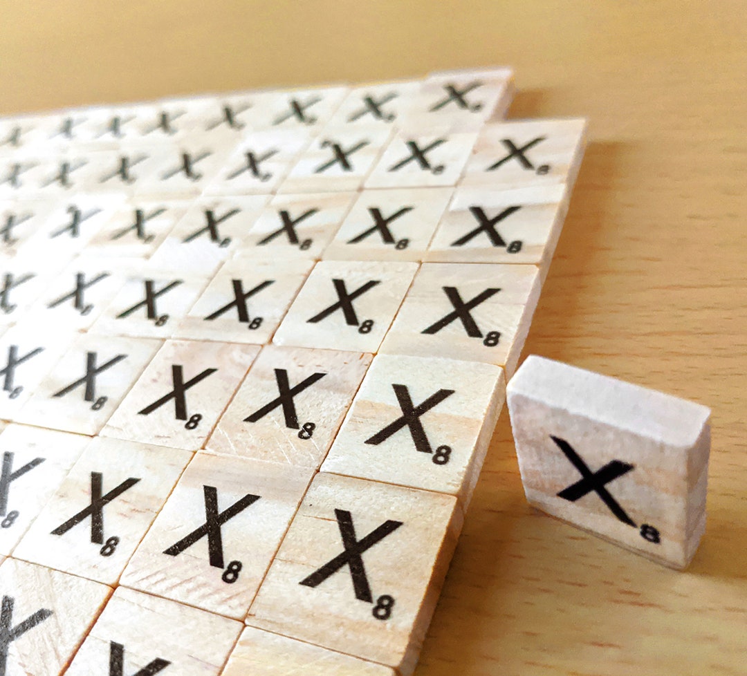 Wooden Scrabble Tiles Letter X for Scrapbooking Handcraft Arts & Crafts ...