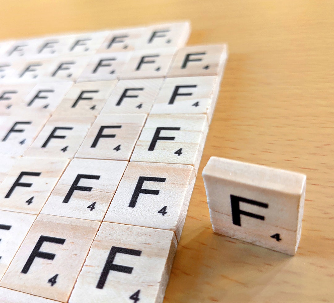 Wooden Scrabble Tiles Letter F for Scrapbooking Handcraft Arts & Crafts ...