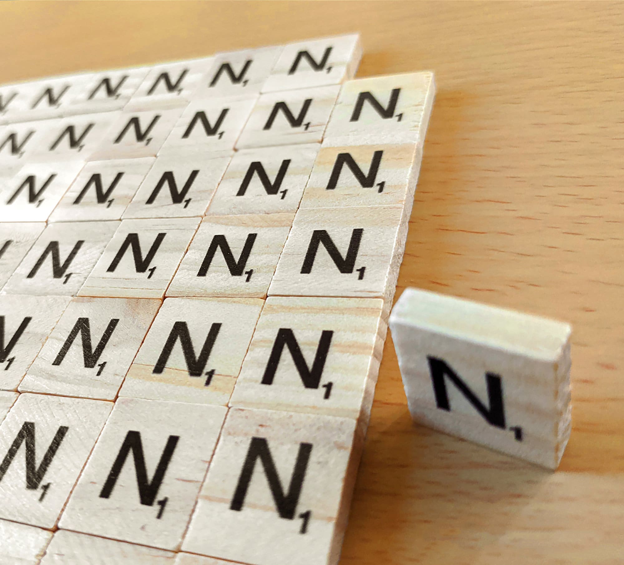 Wooden Scrabble Tiles Letter N for Scrapbooking Handcraft Arts & Crafts ...