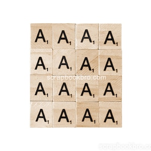 Wooden Alphabet Scrabble Wood Letter Tiles for Scrapbooking Handcraft ...