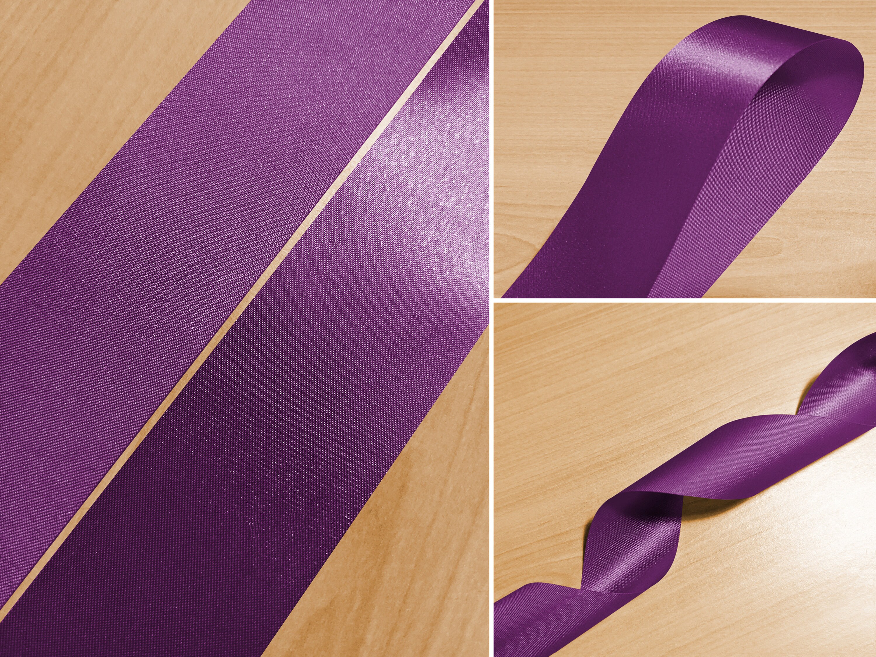 Viola Satin Ribbon 10mm 16mm 25mm 40mm for Scrapbooking Wedding Wrap ...