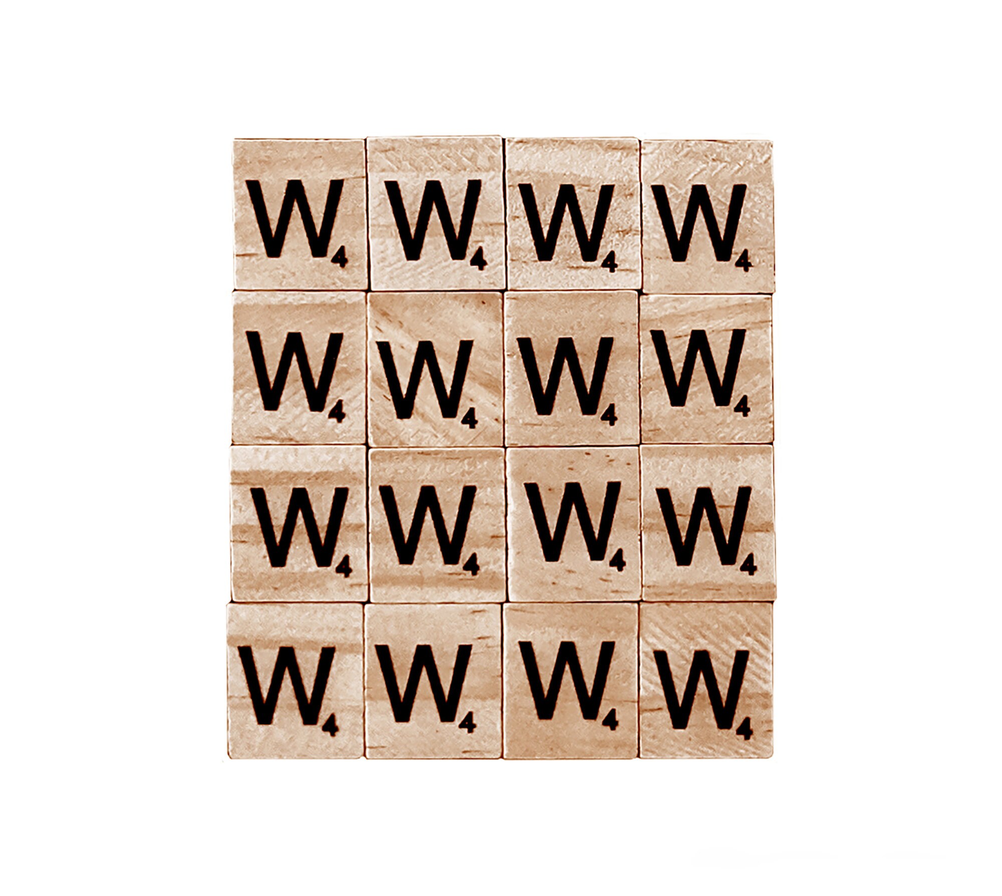 Wooden Scrabble Tiles Letter W for Scrapbooking Handcraft Arts & Crafts ...