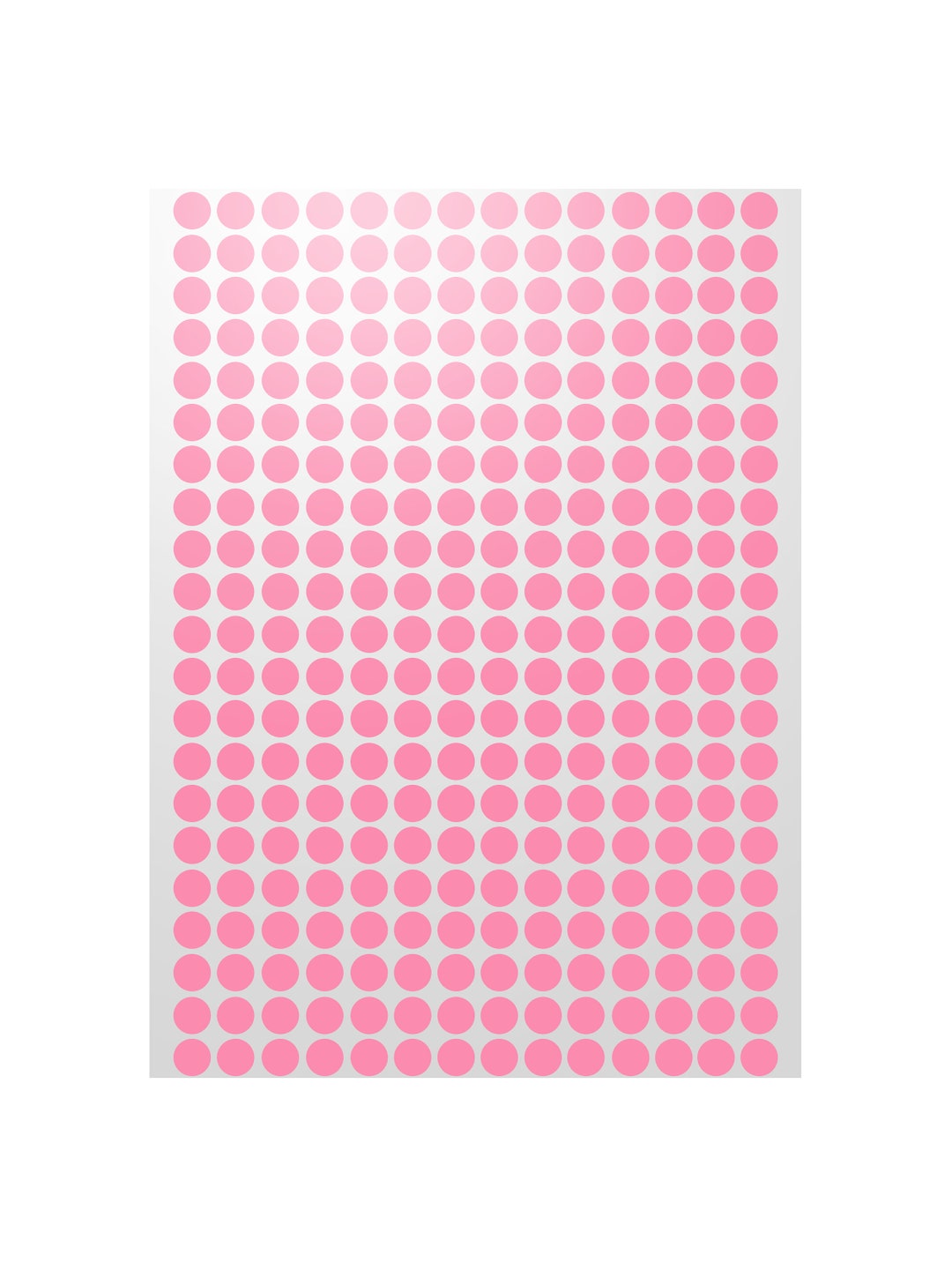 8mm Pink Sticker Dots Adhesive Round Labels Circular Spot Scrapbook - Etsy