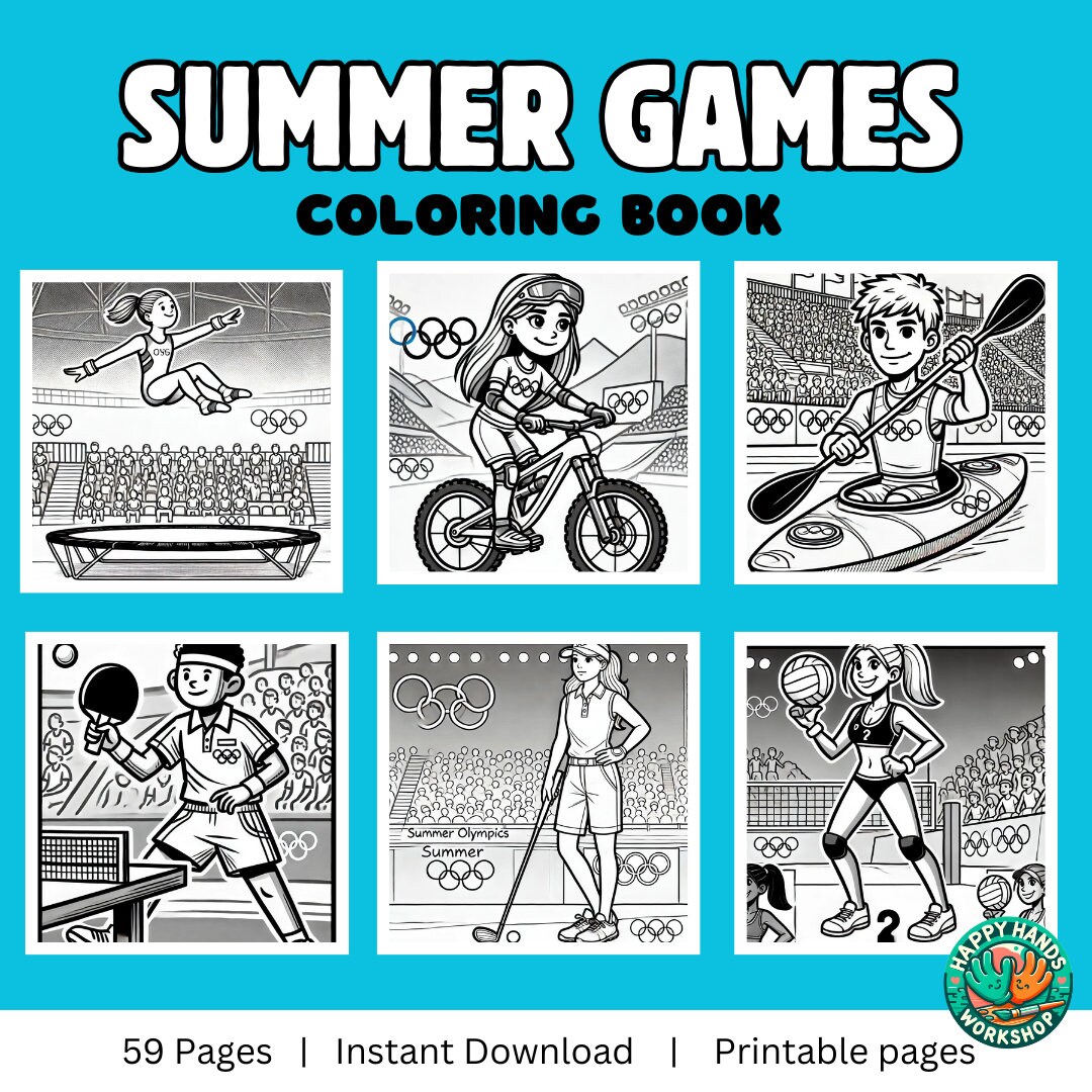 59 Summer Games Coloring Pages, Kids Coloring Pages, Printable Coloring ...