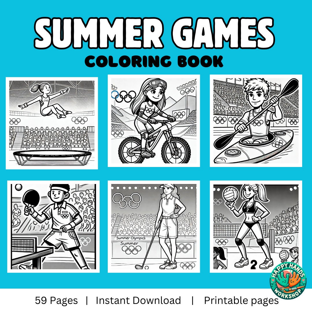 59 Summer Games Coloring Pages, Kids Coloring Pages, Printable Coloring ...