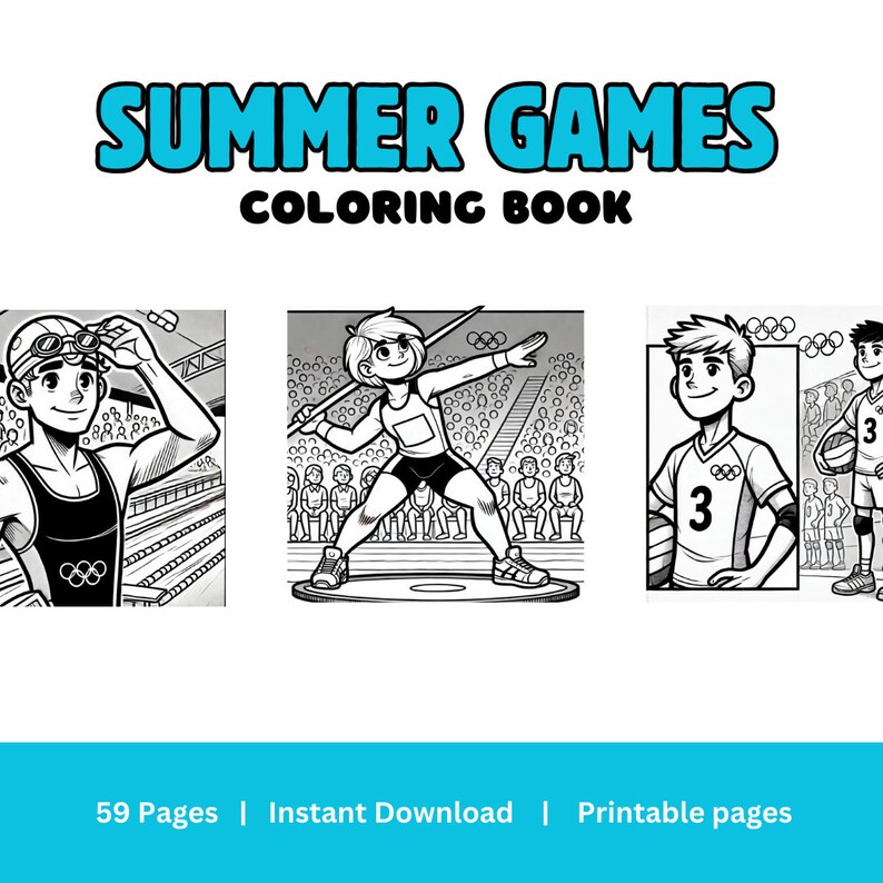 59 Summer Games Coloring Pages, Kids Coloring Pages, Printable Coloring ...