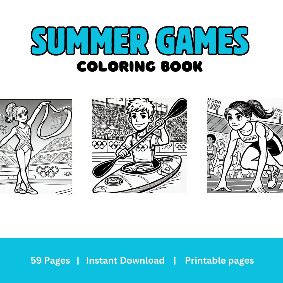 59 Summer Games Coloring Pages, Kids Coloring Pages, Printable Coloring ...