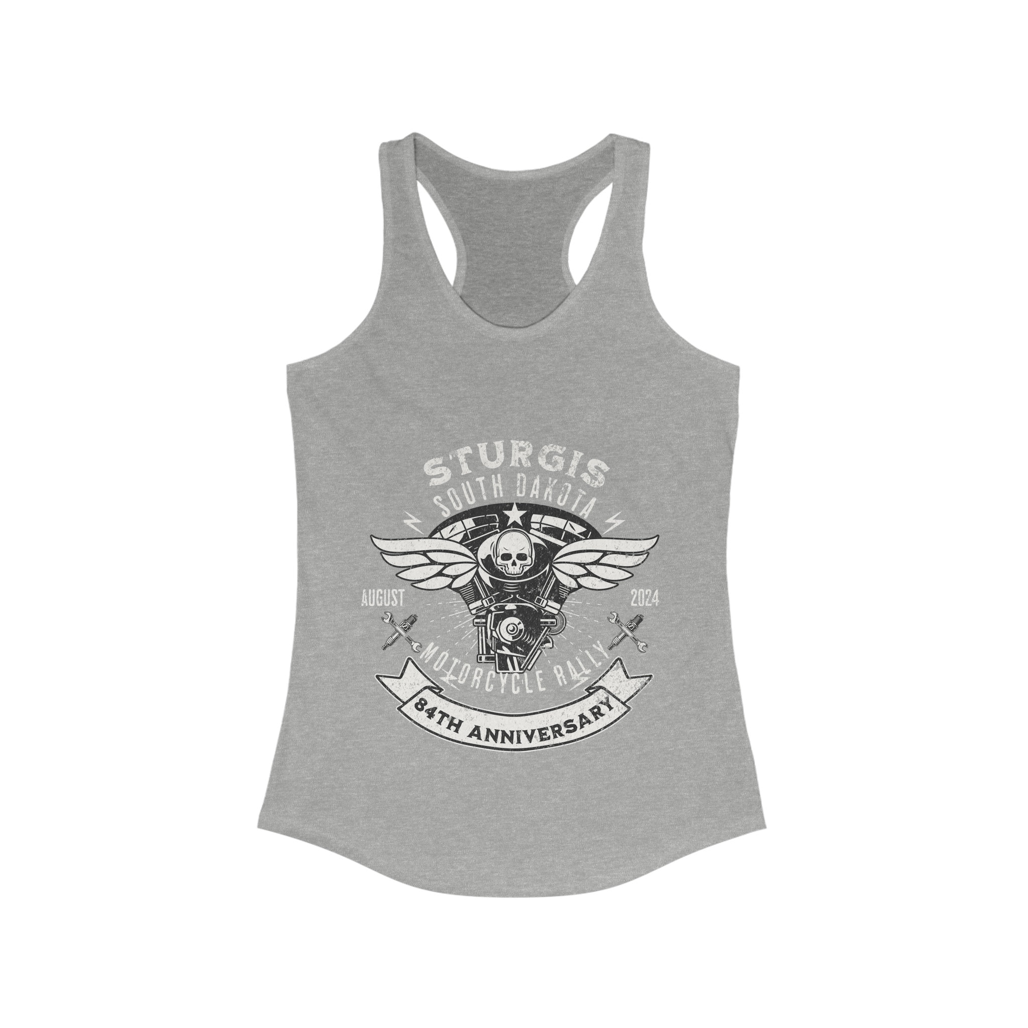 Sturgis 84th Anniversary Motorcycle Rally Women's Skull Wings Graphic ...