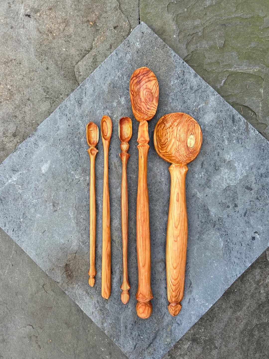 Orange Yew Wooden Spoons, Custom Made for Cooking & Eating - Etsy