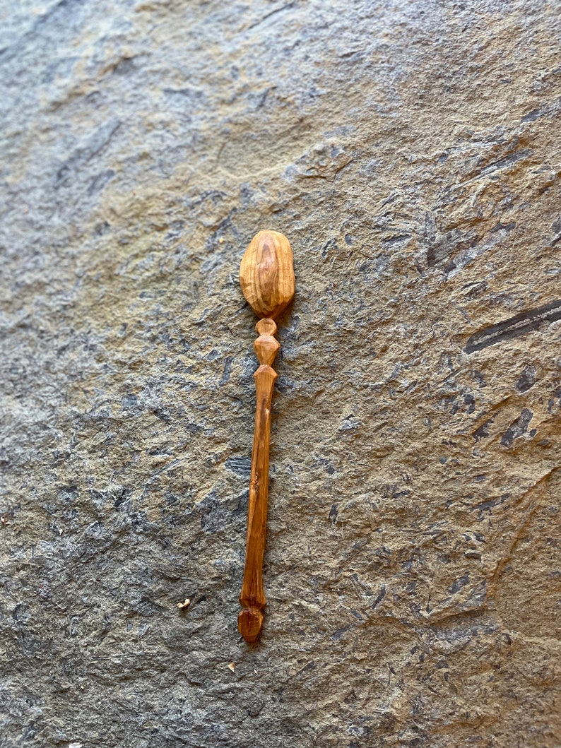 Hand Carved Plum Artisan Wooden Spoon. One of a Kind Spoon From Artist ...