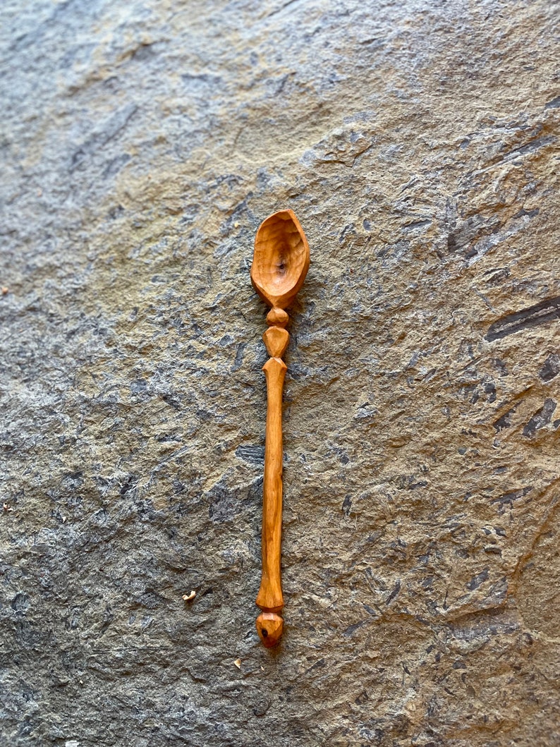 Hand Carved Plum Artisan Wooden Spoon. One of a Kind Spoon From Artist ...