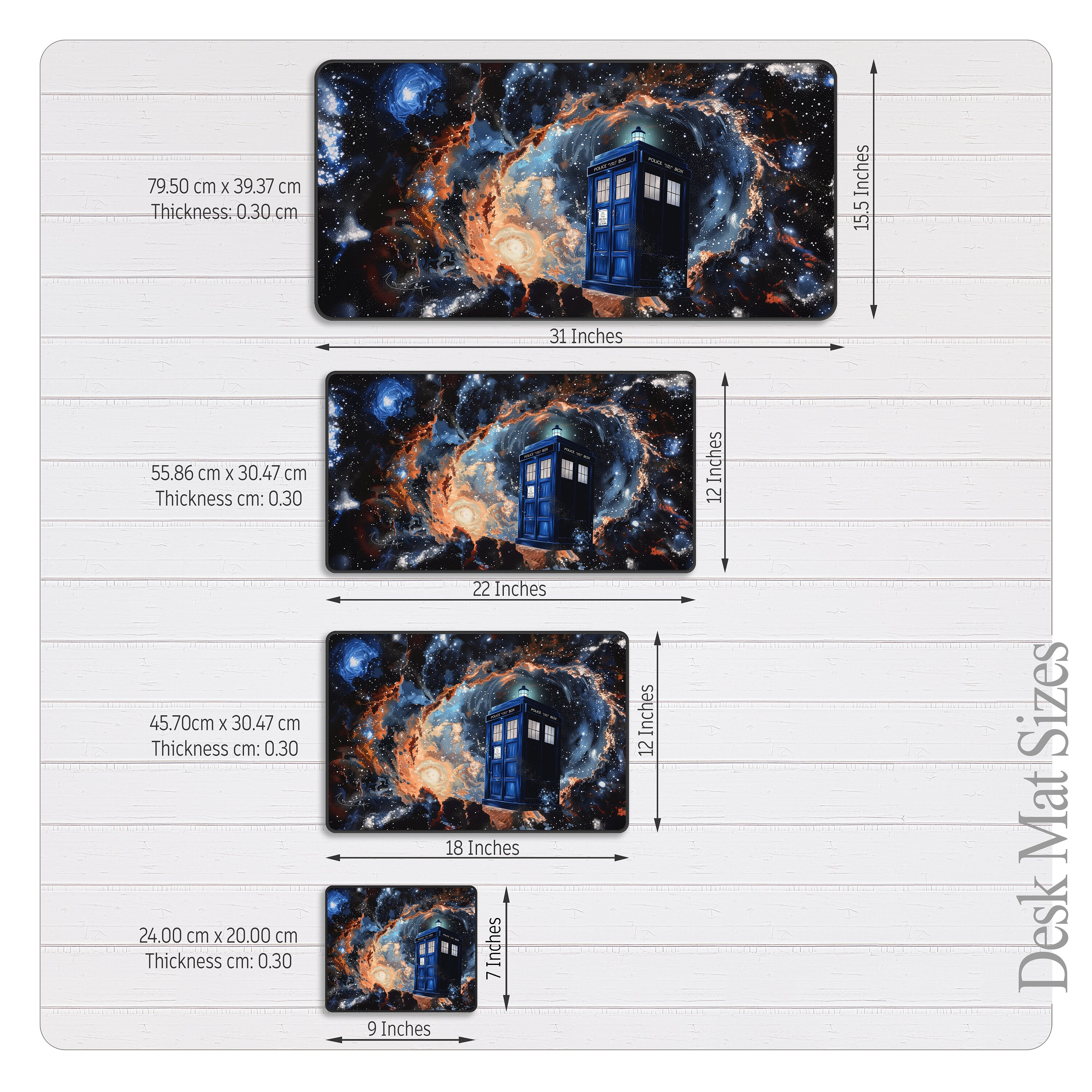 Police Box in Space Play Mat, Magic the Gathering, Mousepad, MTG ...