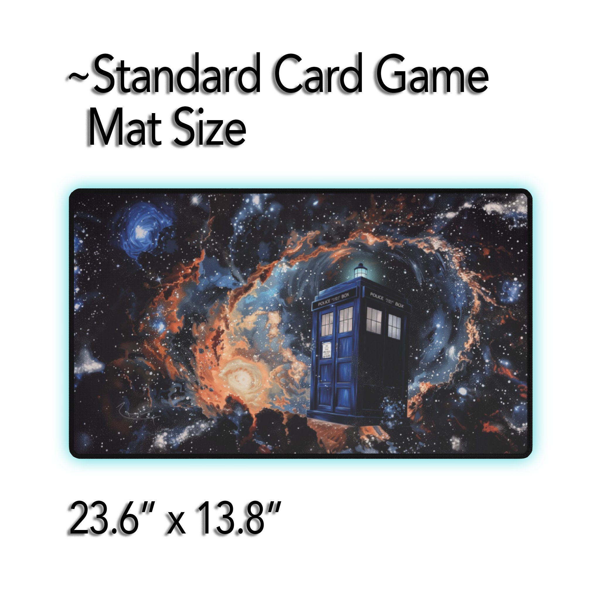 Police Box in Space Play Mat, Magic the Gathering, Mousepad, MTG ...