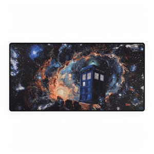 Doctor Who Desk Mat Playmat - Tardis Blue Space Sci-fi Gaming Desk Pad ...
