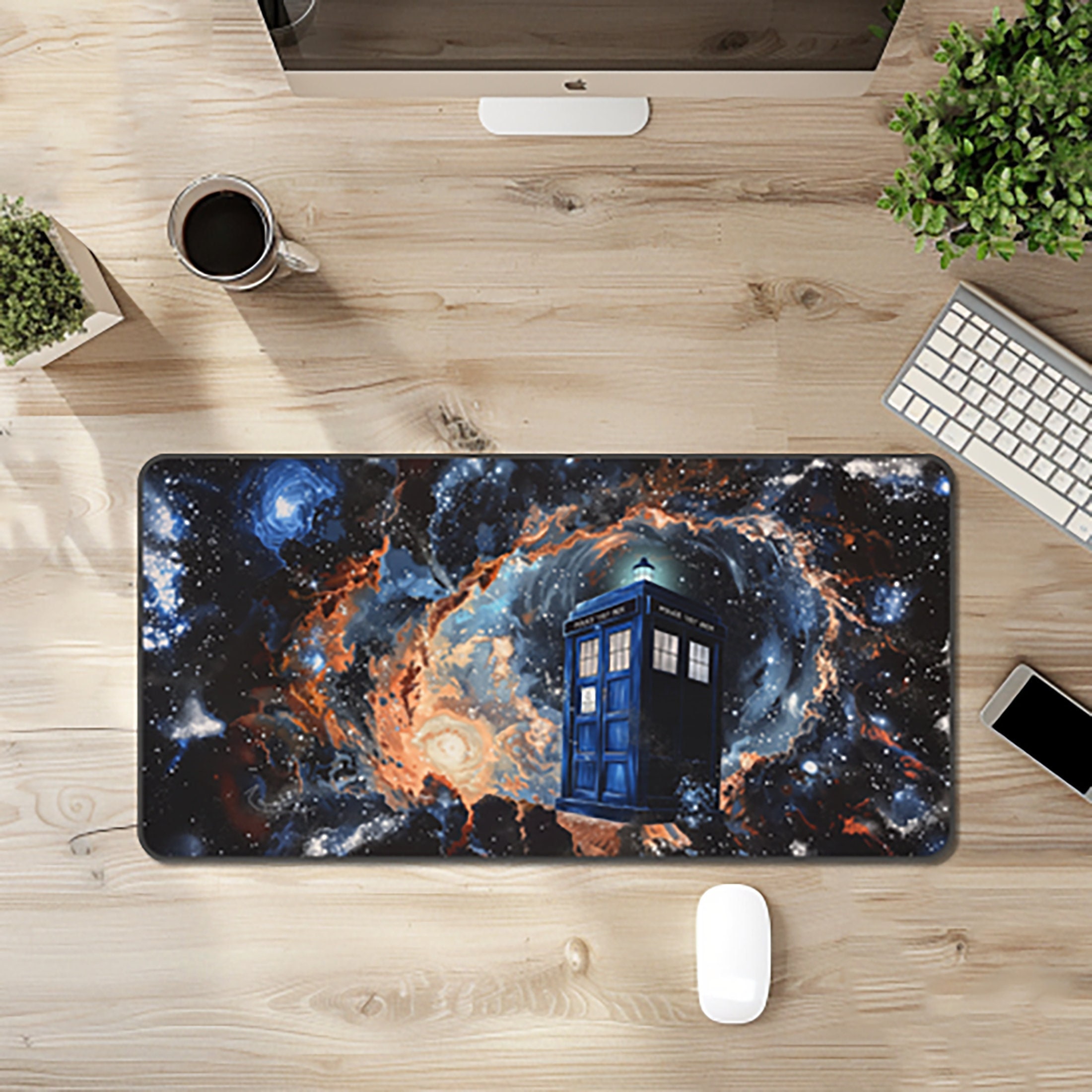 Police Box in Space Play Mat, Magic the Gathering, Mousepad, MTG ...