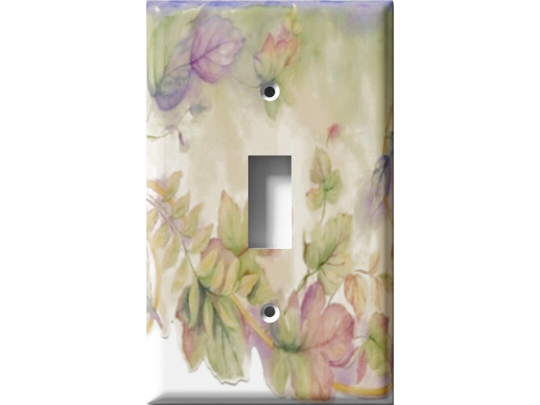 Snazzyswitch Colorful Leaves Decorative Light Switch Cover - Outlet ...