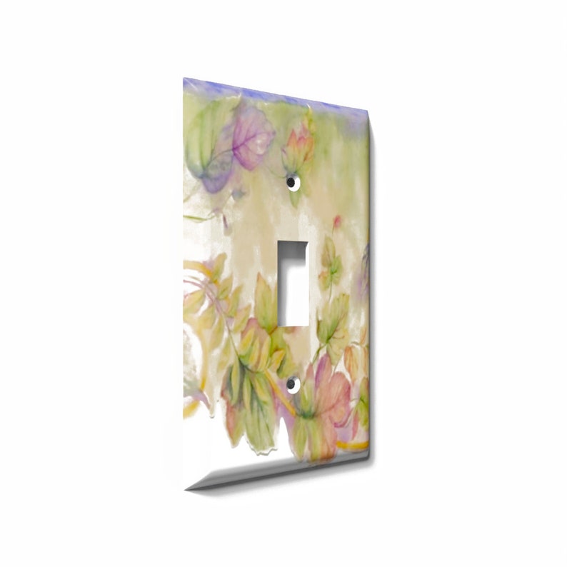 Snazzyswitch Colorful Leaves Decorative Light Switch Cover - Outlet ...