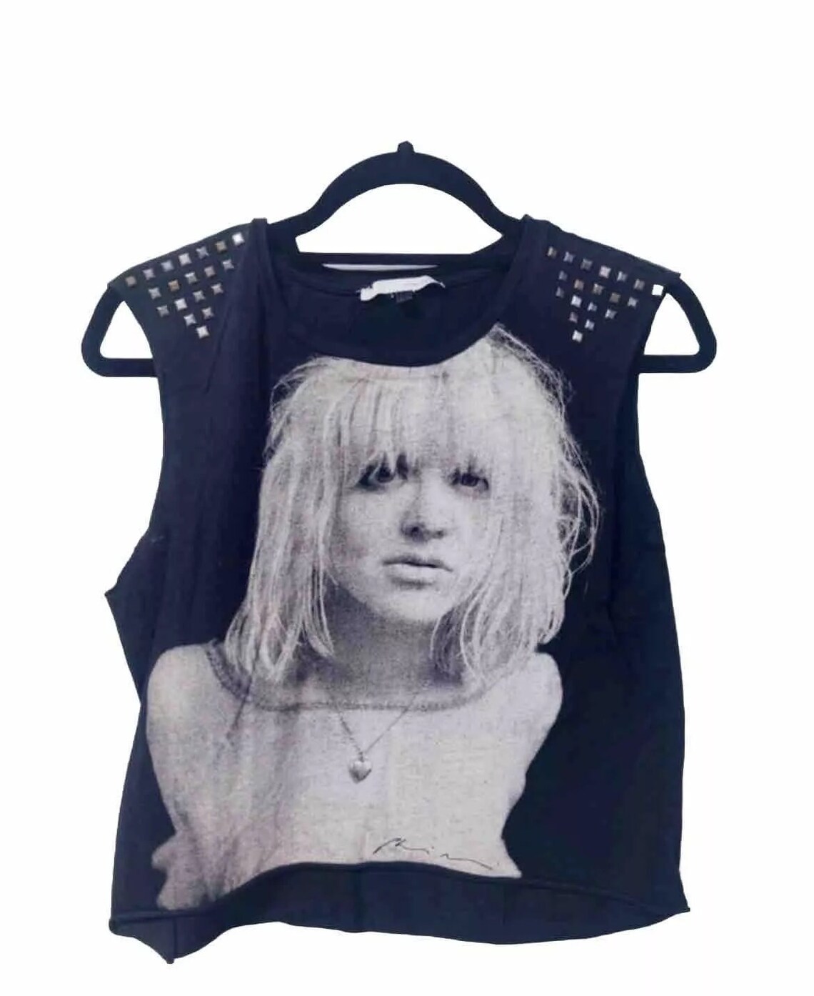 Vintage Y2K Black Crop Top Courtney Love Alternative Grunge, Retro ...