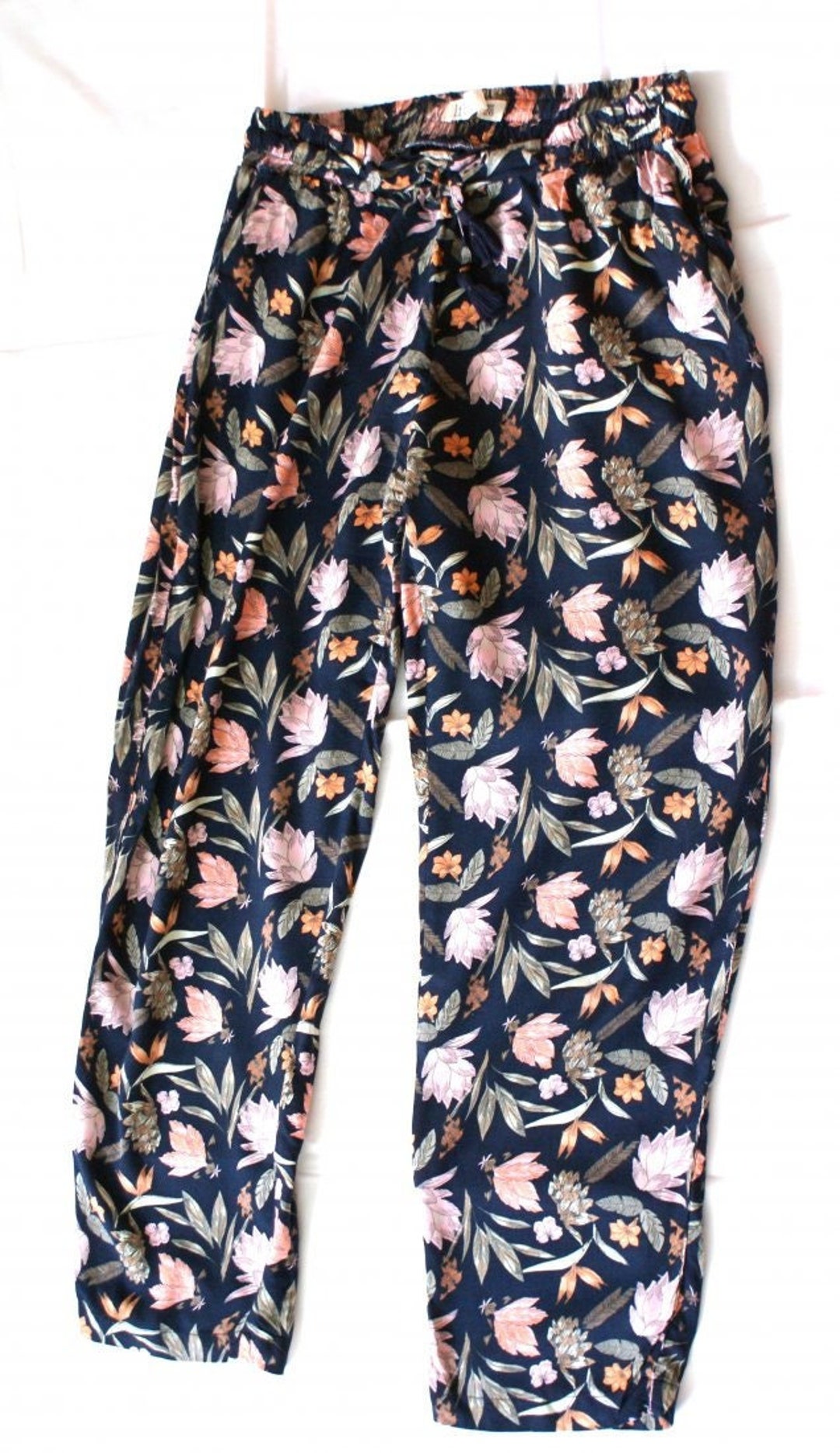 Vintage Colorful Boho Pants | Vintage Summer Trousers | Summer Yoga ...