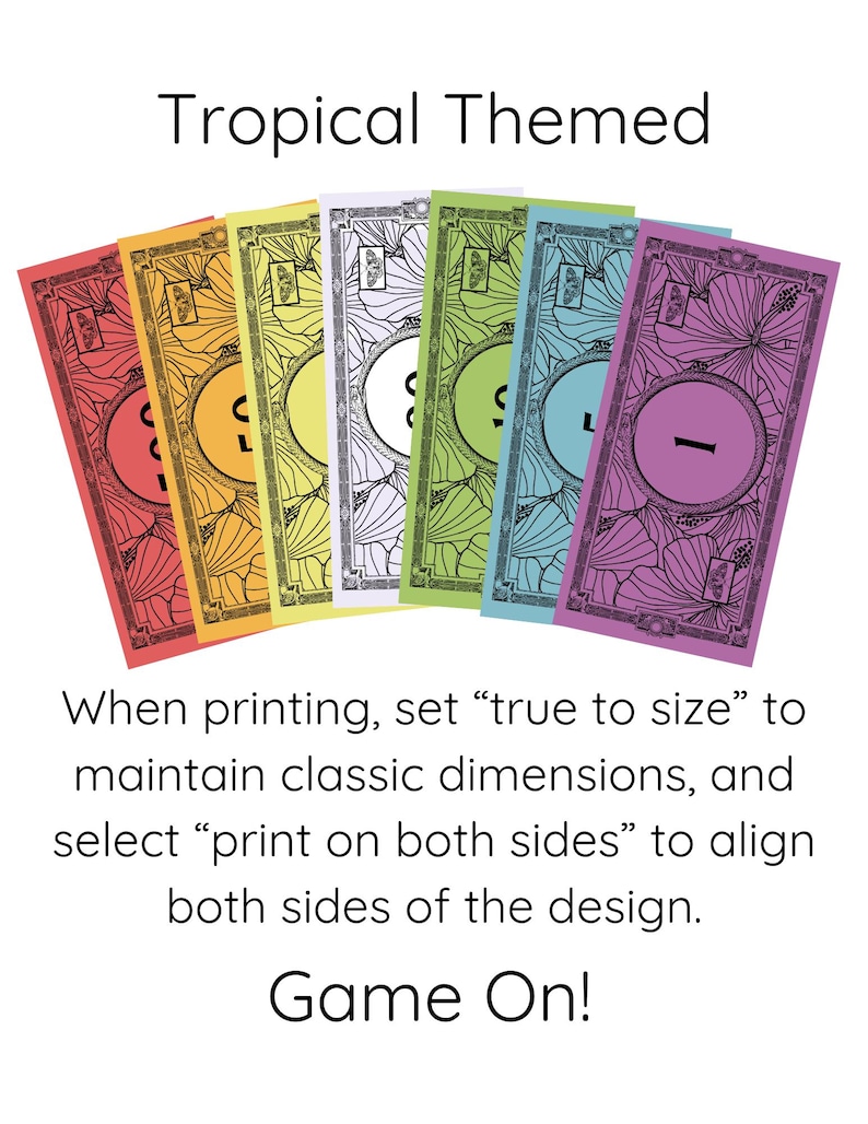 Monopoly Inspired Money, Tropical Monopoly Inspired Money, Add-on ...