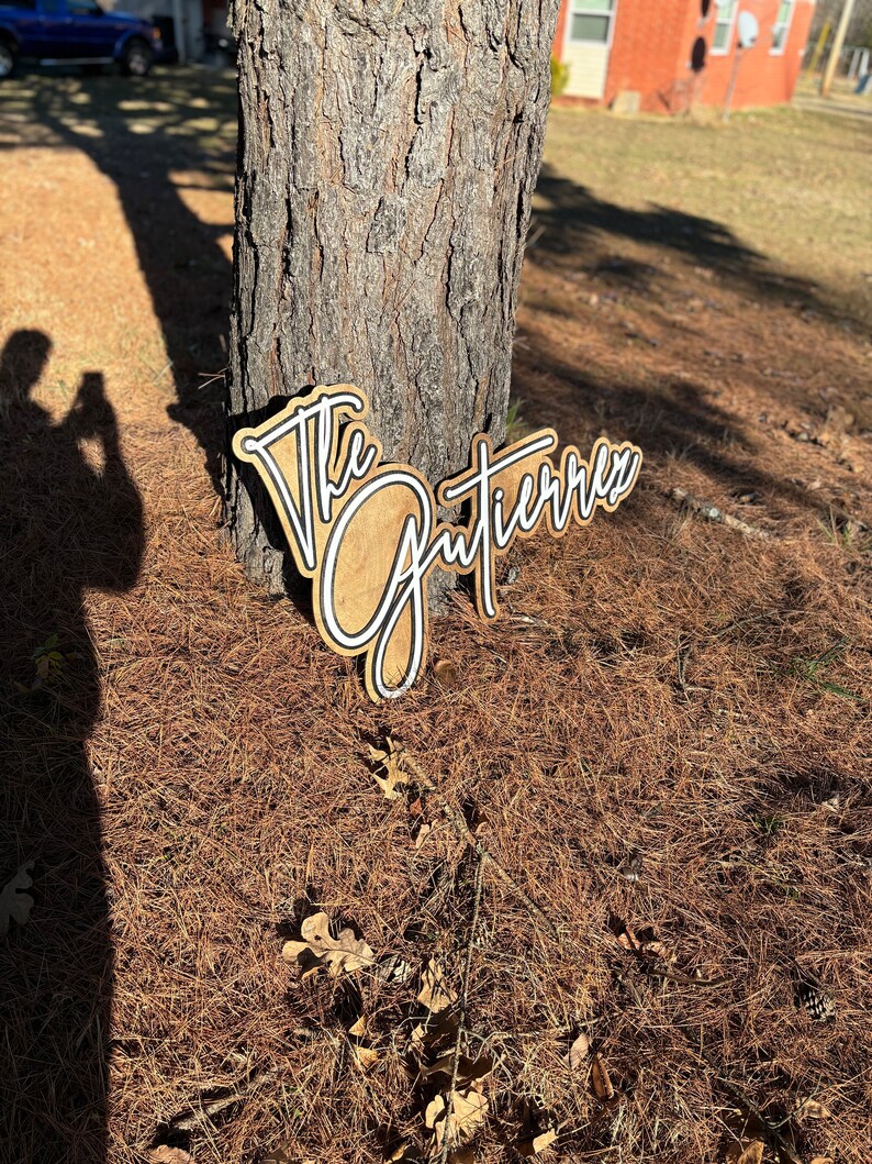 Last Name Wedding Sign Boho Wedding Decor Living Room Name Decor Black ...