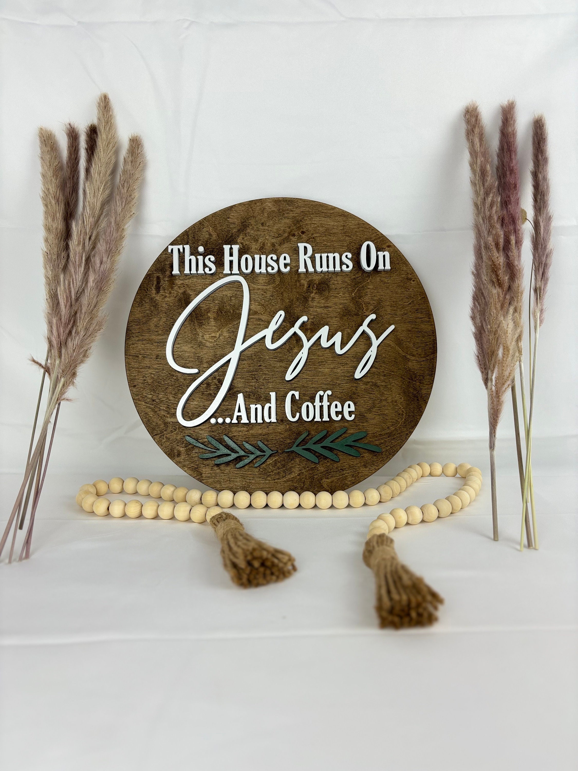 Coffee Signs Faith Decor Jesus Christ Sign Faithfulness Wall Decoration ...