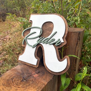 Western Theme Letter Name Sign Nursery Wall Decor Hospital Door Hanger ...