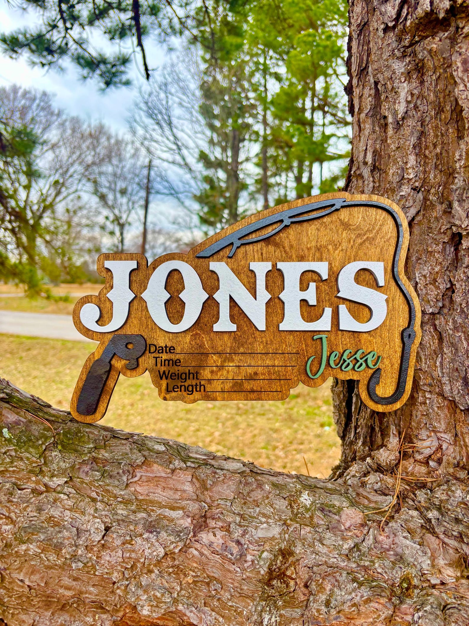 Personalized Baby Fishing Stat Sign for Newborn Boy Hospital Birth ...