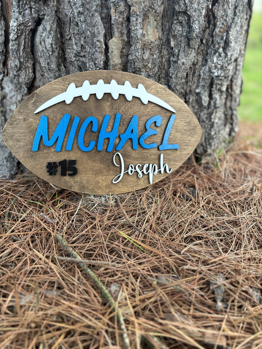 Football Name Sign With Number for Youth Football Player Middle School ...
