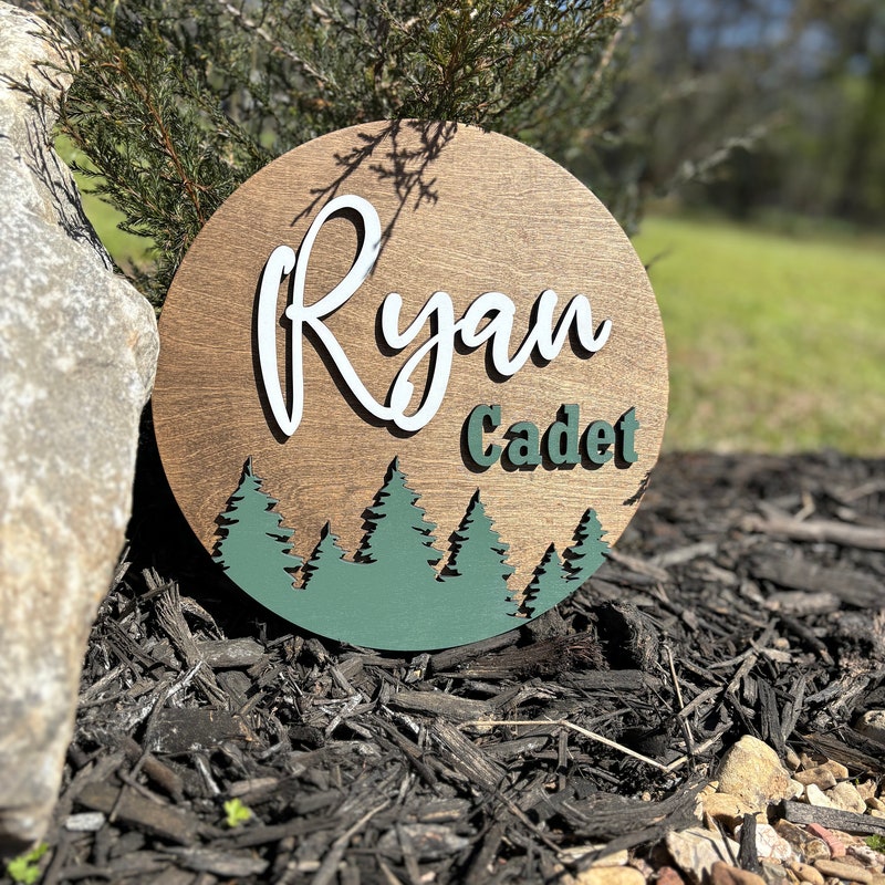 Round Nursery Sign - Etsy