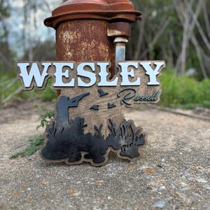Duck Hunting Name Sign for Boys Room First Middle Name Would Sign for ...