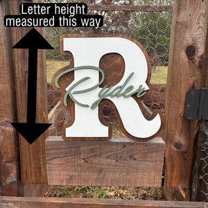 Western Theme Letter Name Sign Nursery Wall Decor Hospital Door Hanger ...
