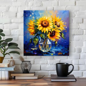 Azure Embrace Canvas Wall Art, Wall Decor, Deluxe Canvas Print, Perfect ...