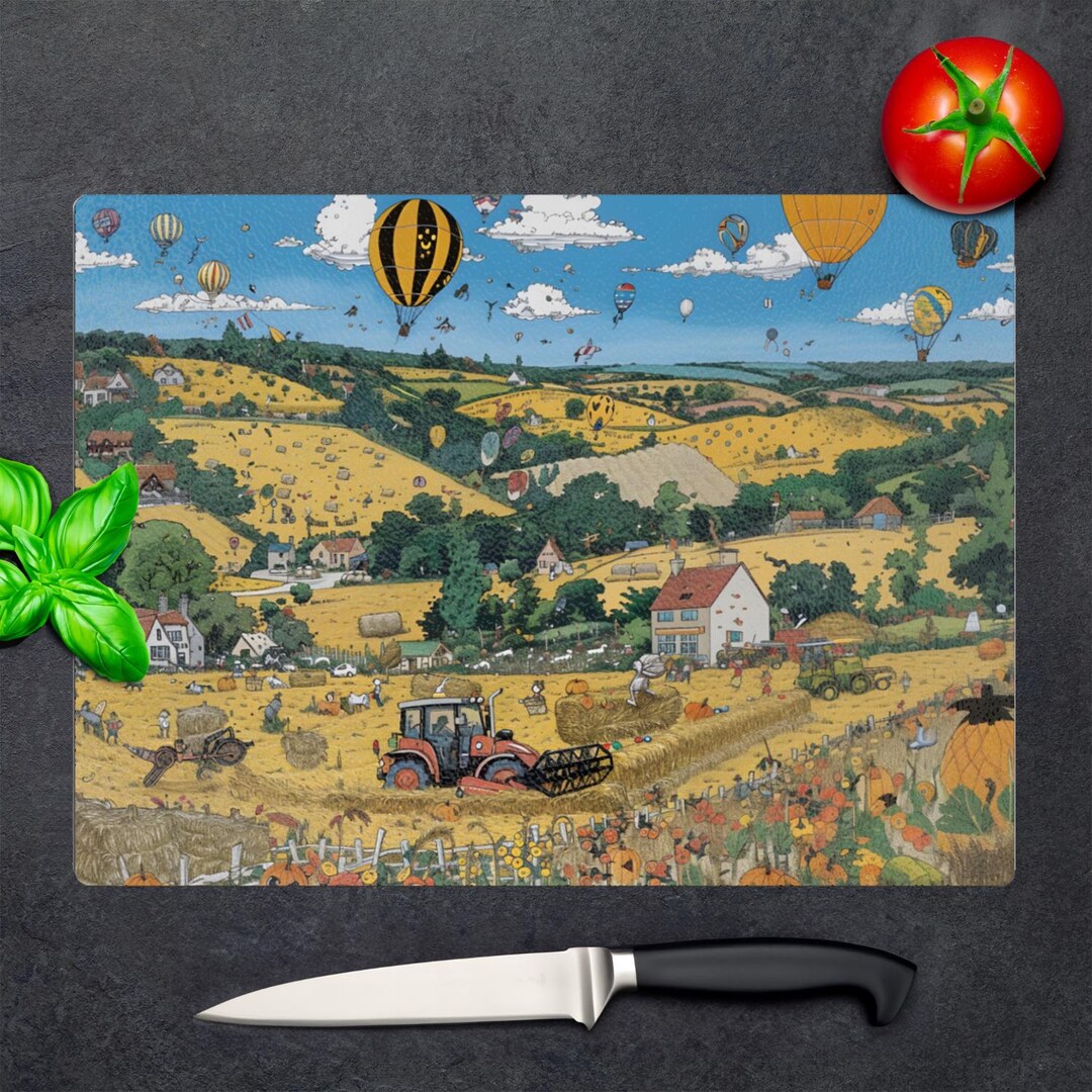 Golden Harvest Textured Glass Chopping Board, Textured Glass Cutting ...