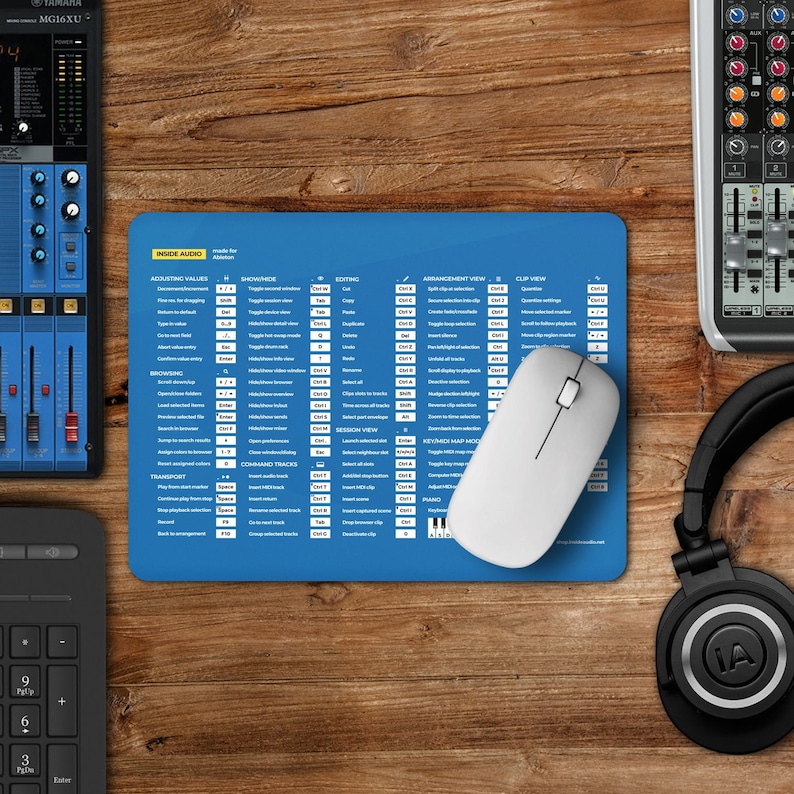 Pro Tools Shortcut Blueprint Mousepad - Etsy
