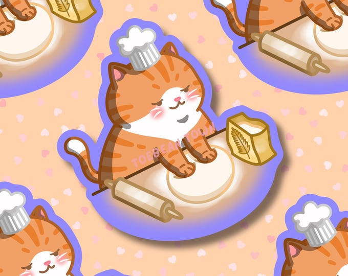 Adorable Chibi Anime Kawii Bowtie Cat Art PNG - Digital File Gift, High ...