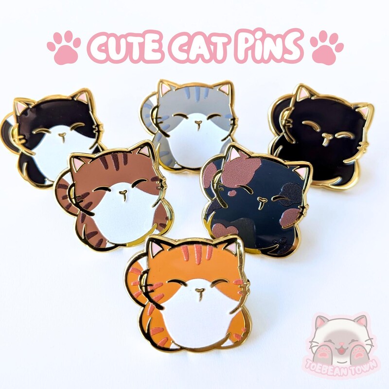 Tuxedo Cat Lapel Pin - Etsy