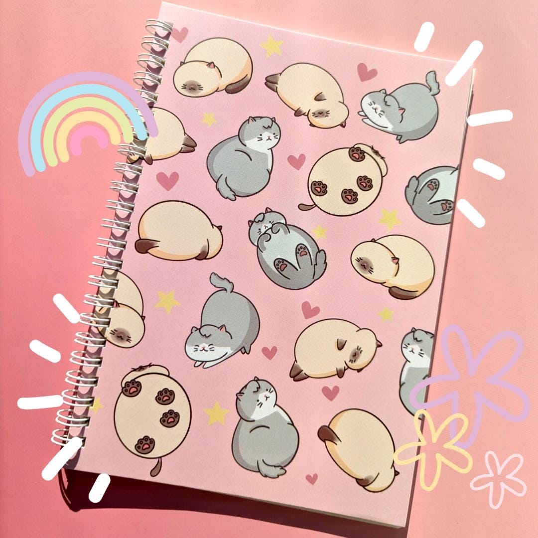 Cute Cat Sticker Book Reusable for Sticker Collection Gift for Cat ...