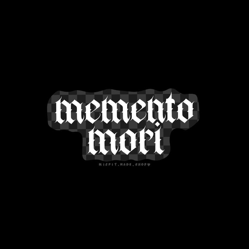 Memento Mori Stickers - Etsy