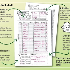 TTRPG Combat & Initiative Tracker: Printable Half-letter/junior Size ...