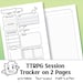 TTRPG Session Notes Tracker: Printable, 2-page Half-letter/junior Size ...