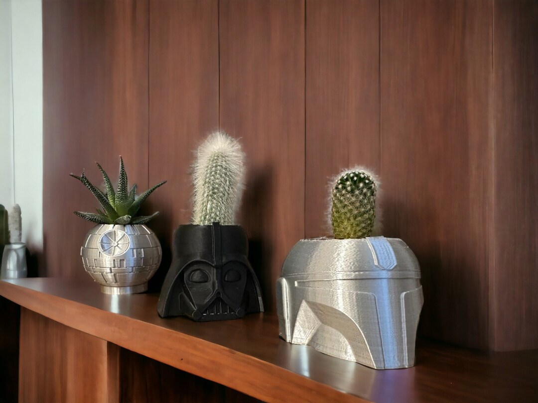 Star Wars Planter/gift for Her/gift for Him/star Wars Art Inspired - Etsy