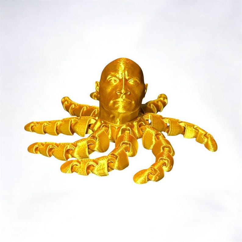 The Rock Octopus - Rocktopus – 3D Printed Desk Buddy - Etsy