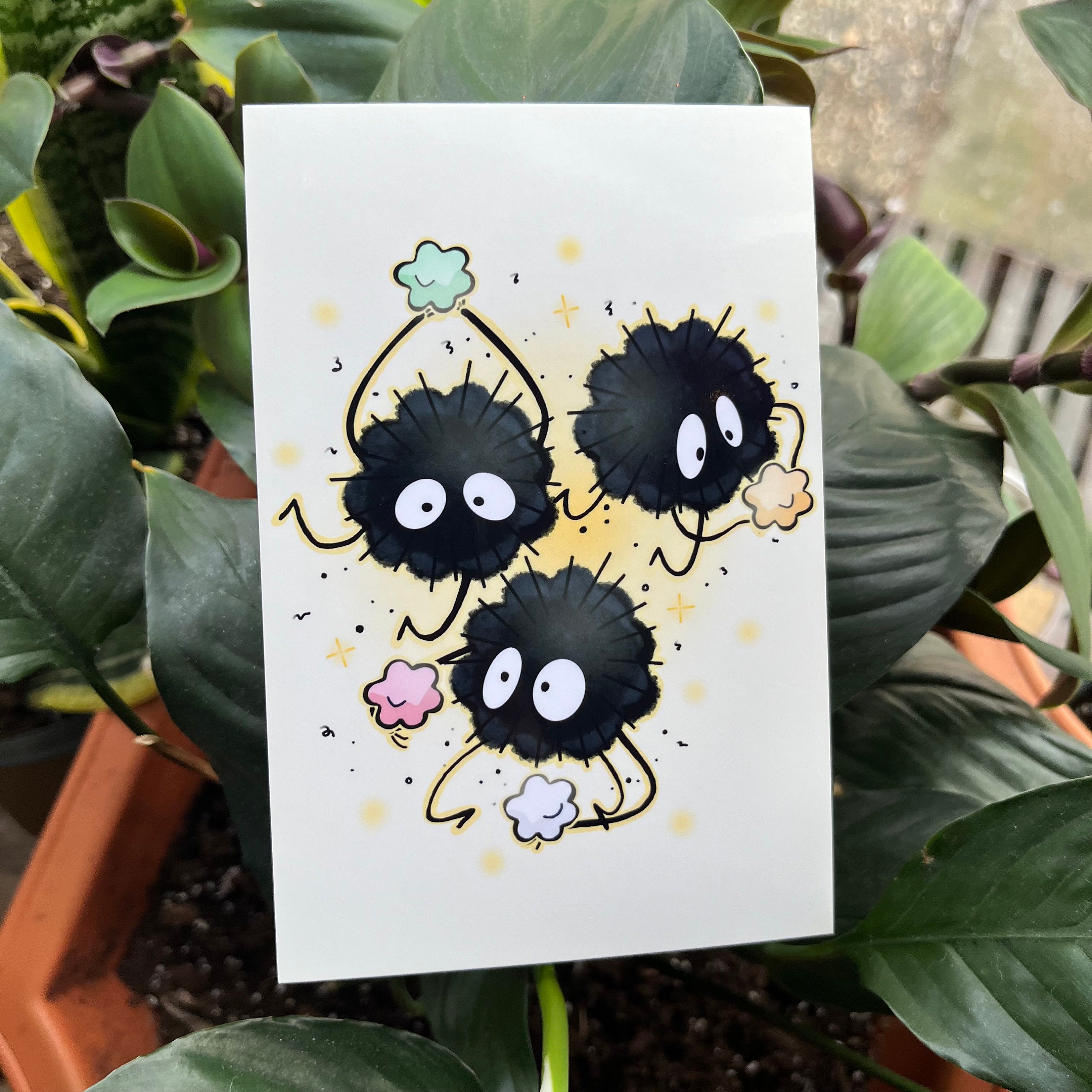 Soot Sprites Otari-sama Yokai Spirited Away Studio Ghibli Sticker 4 X 6 ...