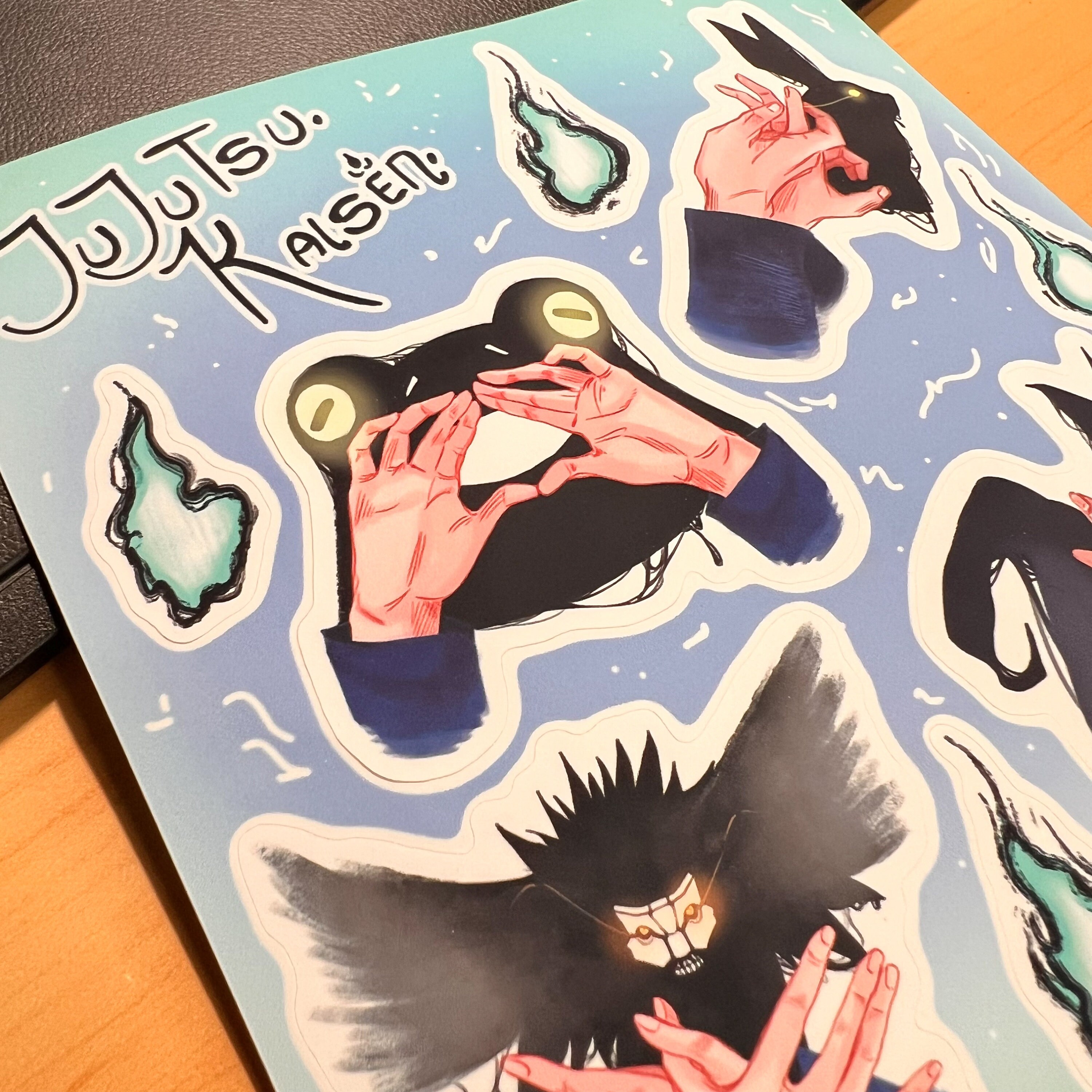 Jujutsu Kaisen Sticker Sheet: Megumi Fushiguro, Ten Shadows Technique ...